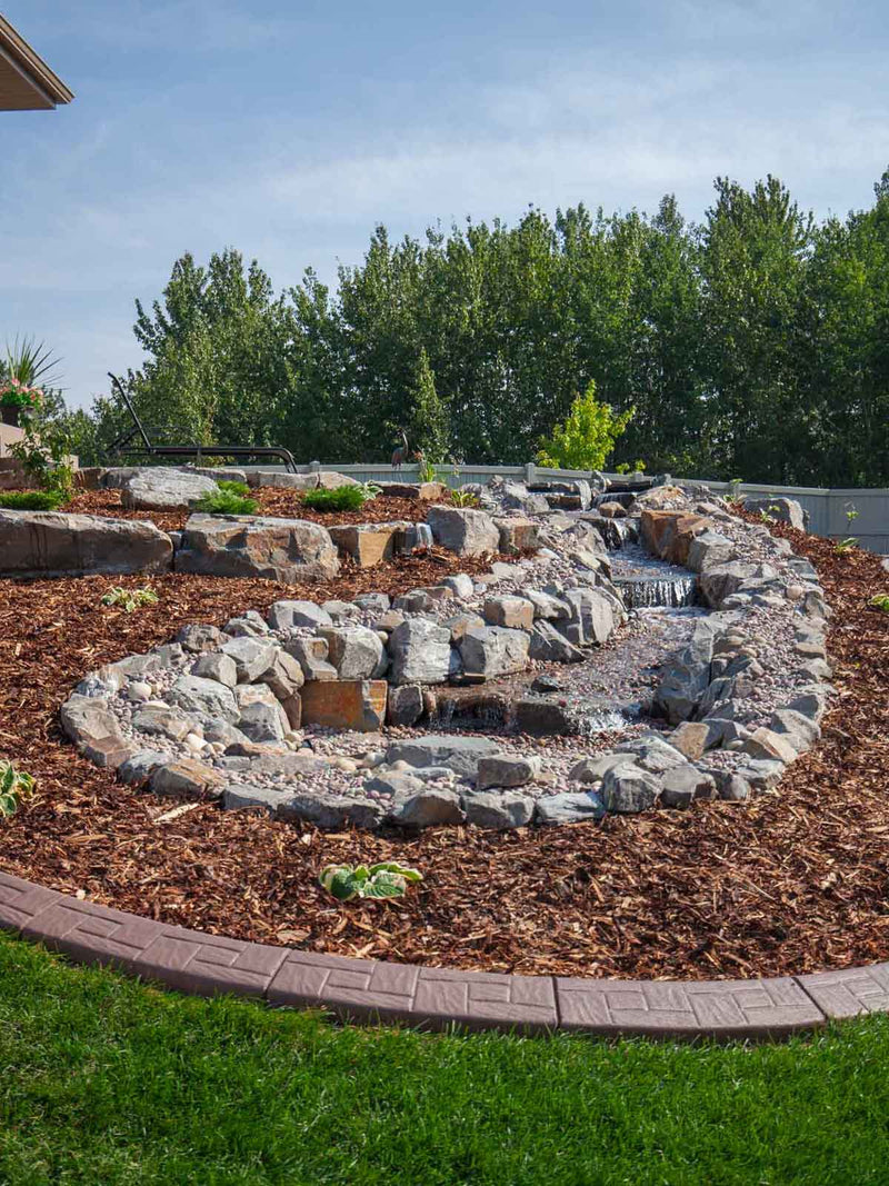 Grand Backyard Hill Water Feature
